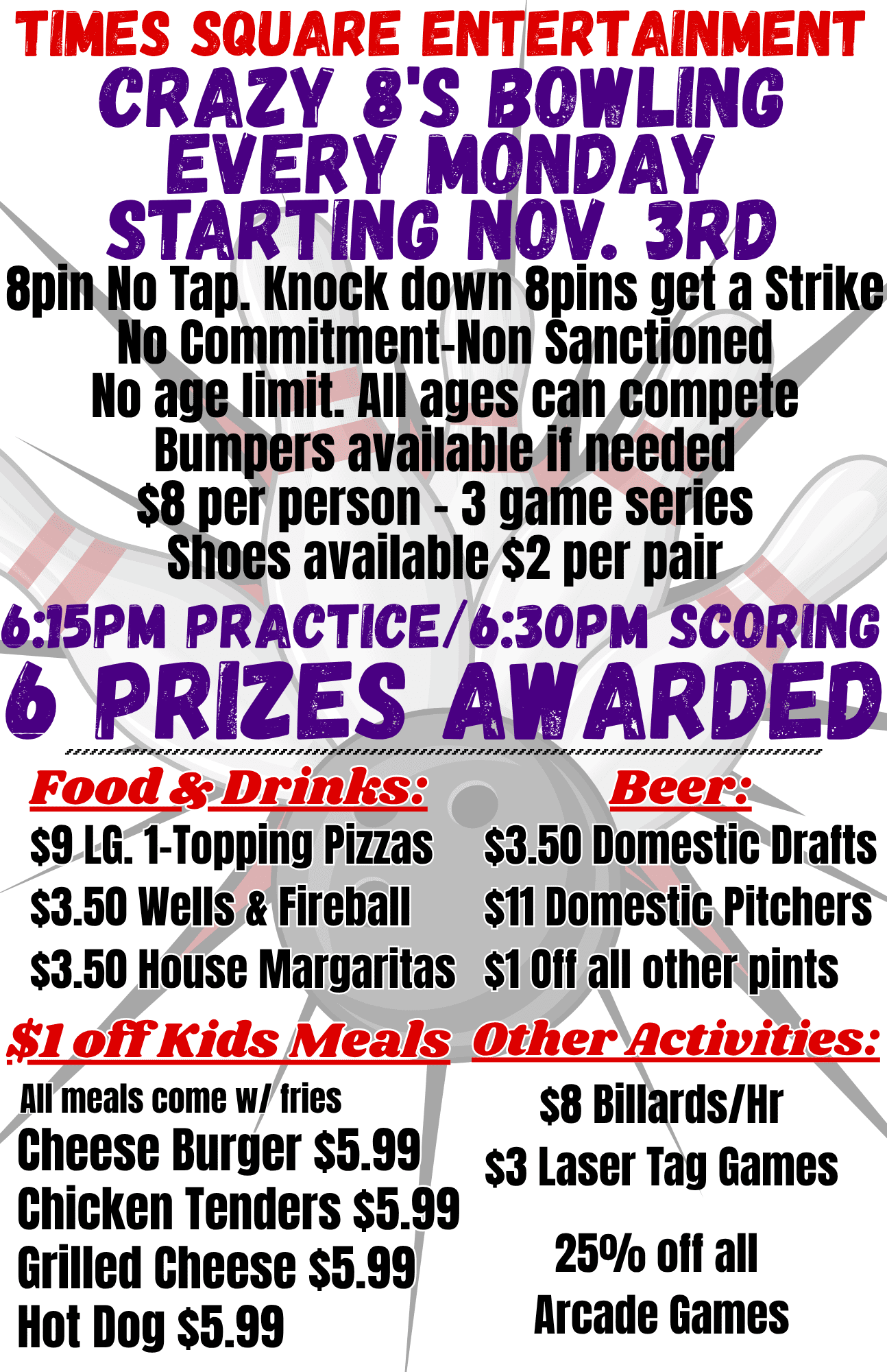 Bowling Alley | Family Fun | Times Square Entertainment | Katy, TX