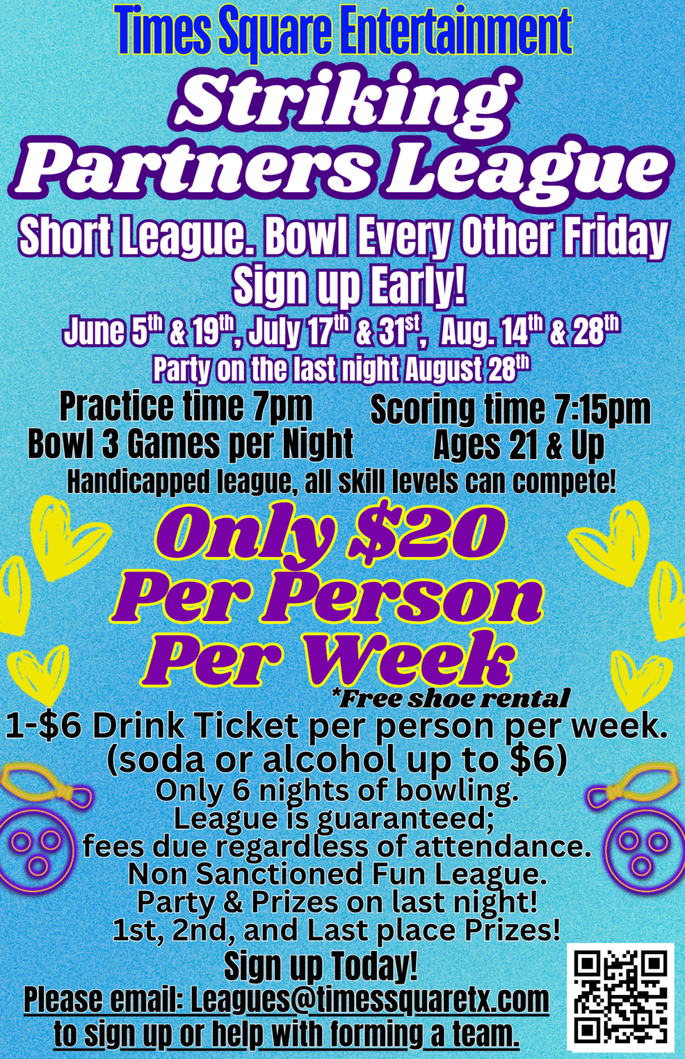Bowling Alley | Family Fun | Times Square Entertainment | Katy, TX
